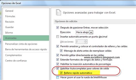 Relleno Rápido Automático Para Excel 2013 Excel Foro Un Blog De Excel