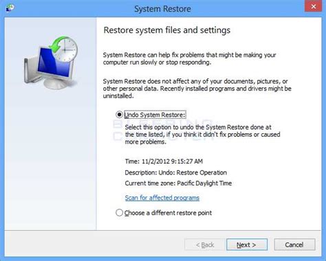 Windows 8 System Restore Guide
