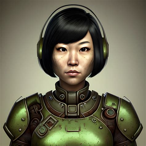 In The Style Of Fallout 1 Masterpiece Portrait Photography