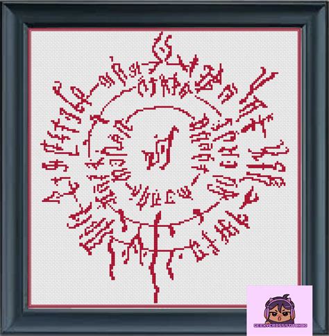 Astarion Symbol Baldurs Gate 3 Cross Stitch Pattern Dungeons And