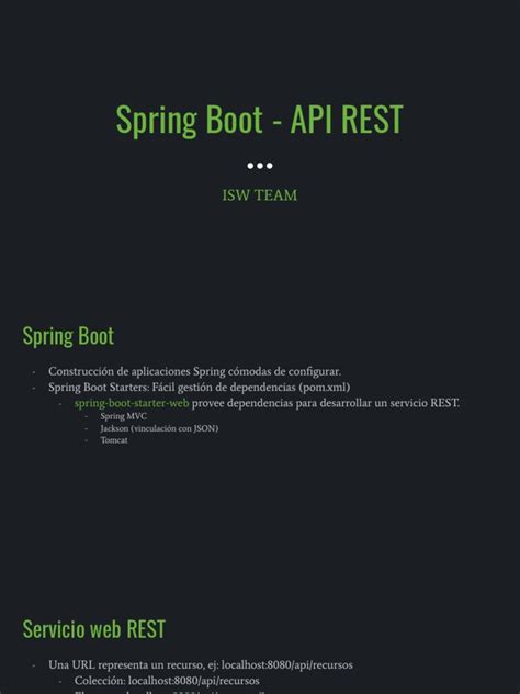 Spring Boot Api Rest Pdf Pdf Transferencia De Estado Representacional Tecnología Digital