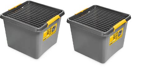 2x MOXOM 1622 POJEMNIK Z POKRYWĄ SOLID 32L MOCNY 04 0210 Cena