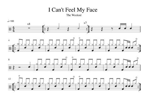 Cant Feel My Face Arr Michael Fiedler By The Weeknd Sheet Music For