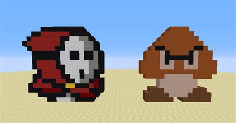 Minecraft 【マイクラ】クリボー・ヘイホーのドット絵再現 小日向つかさのイラスト Pixiv