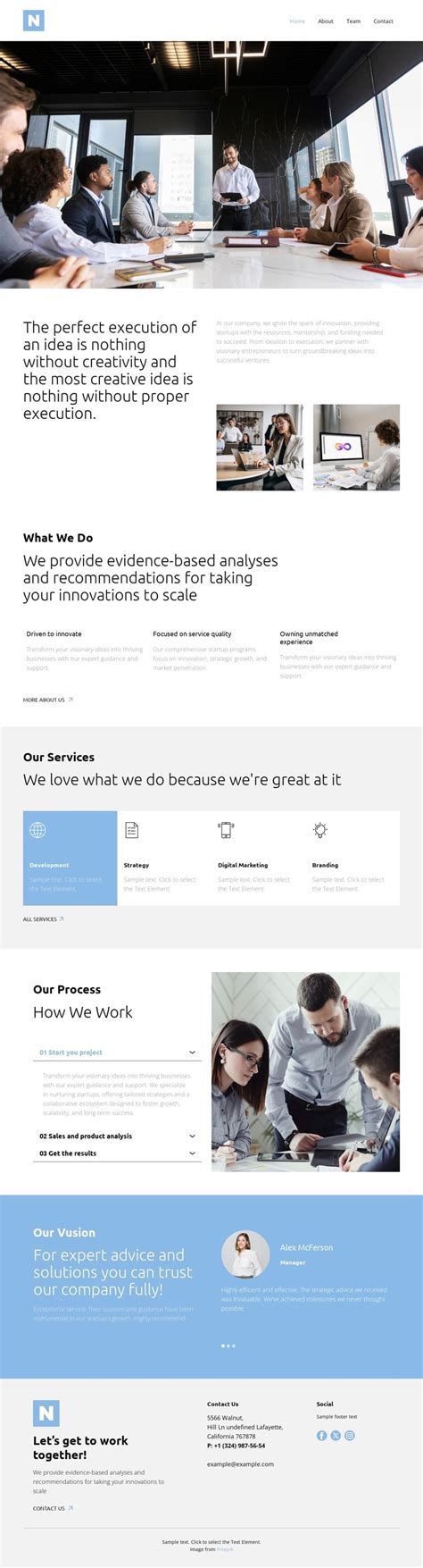 One Stop Tech Partner Css Template By Nicepage