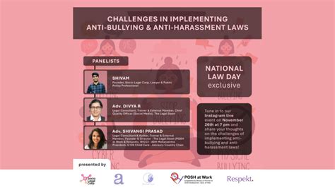 National Law Day Exclusive On Challenges In Implementing Anti Bullying