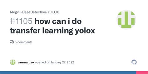 How Can I Do Transfer Learning Yolox · Issue 1105 · Megvii Basedetection Yolox · Github