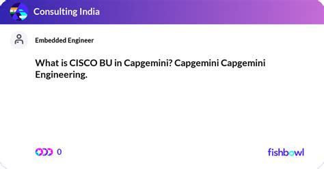 What Is Cisco Bu In Capgemini Capgemini Capgemini Fishbowl What Is Cisco Bu In Capgemini Capgemini Capgemini Fishbowl