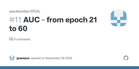 Auc From Epoch 21 To 60 · Issue 11 · Aseuteurideusteal · Github