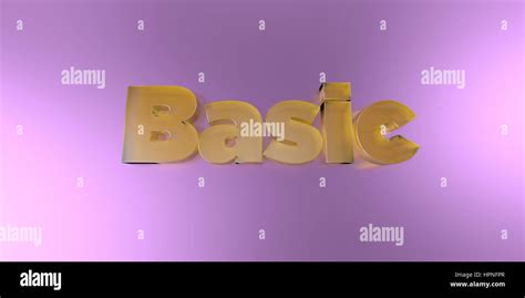 Basic Colorful Glass Text On Vibrant Background D Rendered Royalty Free Stock Image Stock