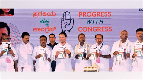 Rahul Gandhi Releases Congress Manifesto In Mangaluru Star Of Mysore