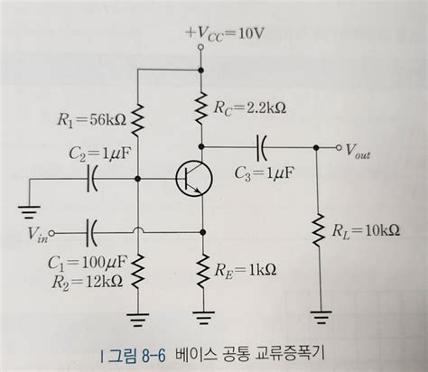베이스공통 교류증폭기 전압이득 지식in