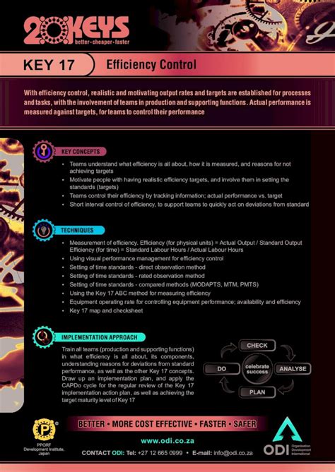 Pdf With Efficiency Control Realistic And Motivating Output · Setting Of Time Standards