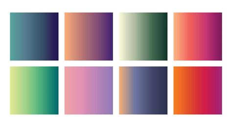 Gradient Color Palette 44800251 Vector Art At Vecteezy