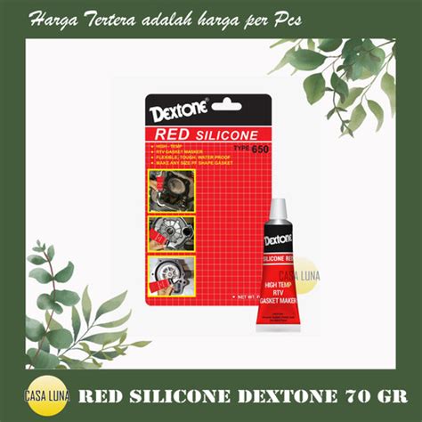 Jual Red Silicone Dextone Gr Lem Gasket Merah Dextone Gr Kab
