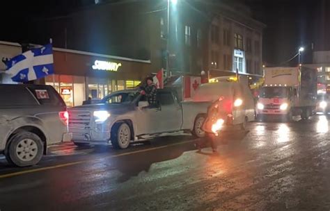 Anti Vaxx Freedom Convoy Truckers Harass Ottawa Soup Kitchen For