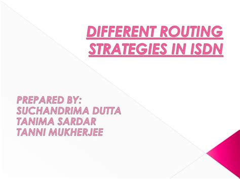 Isdn Routing Pptx Computer Networking Computing
