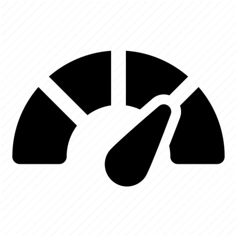 Speedometer Velocity Limit Bandwidth Measuring Tool Glyph Icon