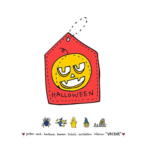 유토이미지 손으로 그린 할로윈 일러스트