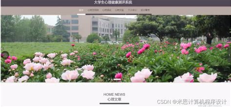 [附源码]计算机毕业设计大学生心理健康测评系统 心理测评系统的设计 csdn博客