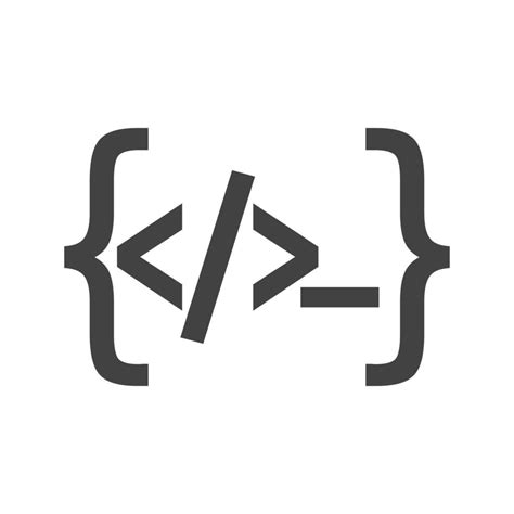 Programming Glyph Black Icon Vector Art At Vecteezy