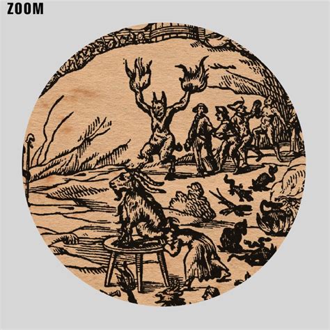 Printable Witches Sabbath 1668 Medieval Woodcut Art Print
