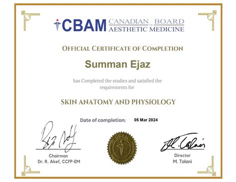 Aestheticsmedicine Certification Cbam