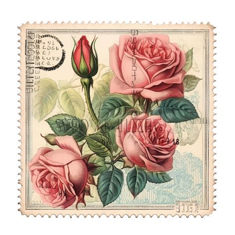 4000 Rose Stamp Artwork Pictures