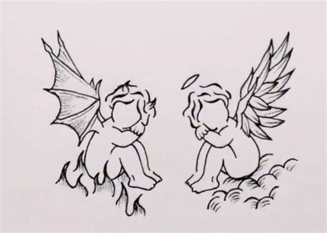 Tattoo de ángel Cupid tattoo Beginner tattoos Tattoo stencil outline