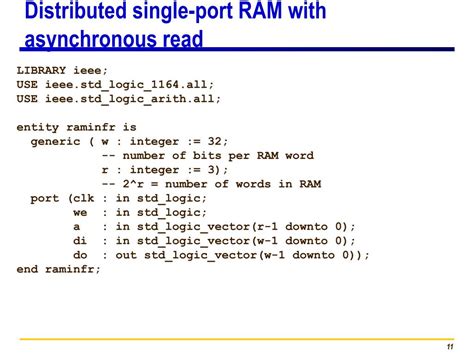 PPT Lecture 11 Xilinx FPGA Memories Part 2 PowerPoint Presentation
