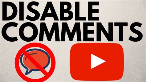 how to disable comments on youtube 2020 turn off video comments