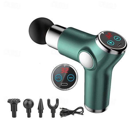High Frequency Massage Gun Mini Lcd 32 Speeds Fascia Gun Muscle