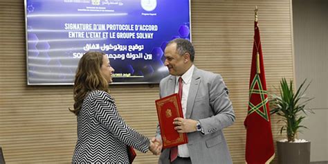 Industrie Chimique Accord Entre Le Maroc Et Solvay L Economiste