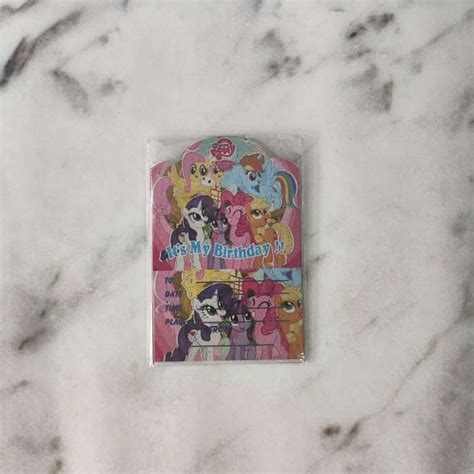Jual Undangan Ulang Tahun Anak Psp Isi 5 Kartu Undangan Ultah Unicorn