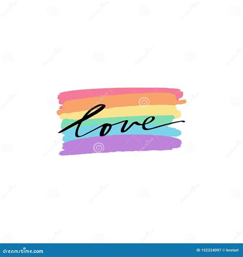 Vector Icon Flag And Heart Illustration Of A Gay Pride Stock