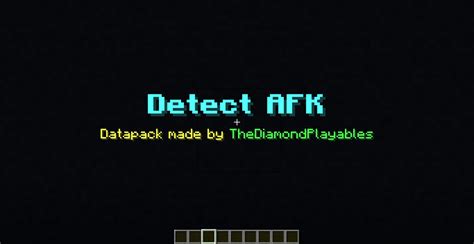 Detect Afk Afk Detection For Servers 113 114 Minecraft Data Pack