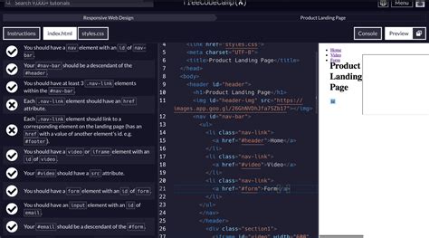 Product Landing Page Project Rfreecodecamp
