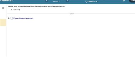 Solved 1 ﻿use The Given Confidence Interval To Find The