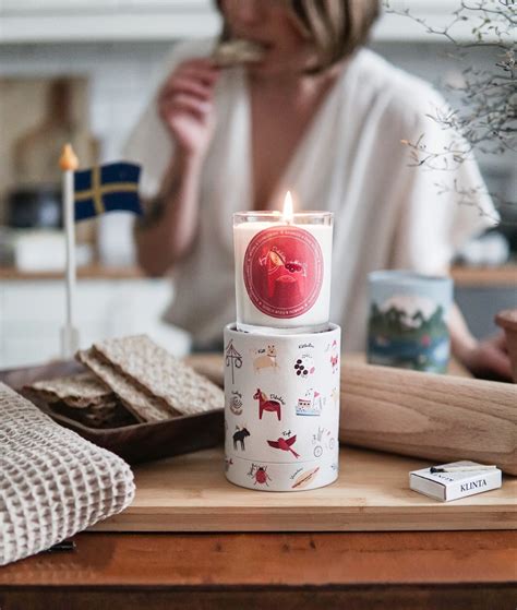Handmade Scented Natural Soy Candle Swedish Words Vanilla