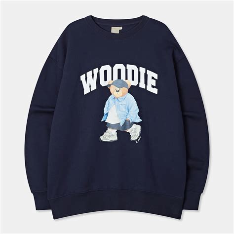 남녀공용 우디 그래픽 스웨트셔츠spmwd12c04 스파오