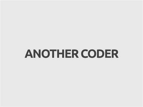 Another Coder Branding Identity Behance