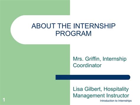 Revised Intro To Internship2 Ppt