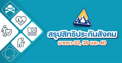 ประกันสังคม จ่ายเท่าไหร่ เช็คสิทธิประกันสังคม มาตรา 33 39 40