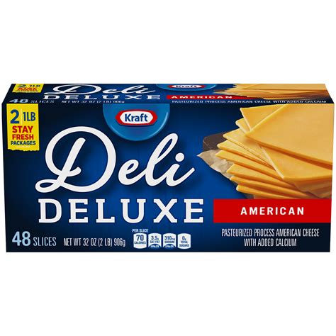 Deli Deluxe American Cheese Slices Kraft Deli Deluxe Products Heinz®
