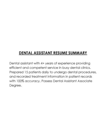 40 Effective Resume Summary Examples How To Guide