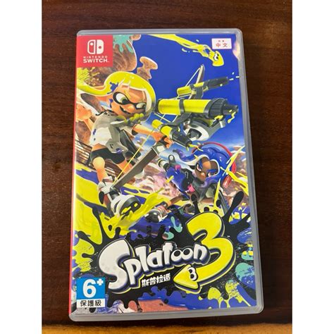 二手 Ns 斯普拉遁 3 中文版 漆彈大作戰 3 Splatoon3 蝦皮購物