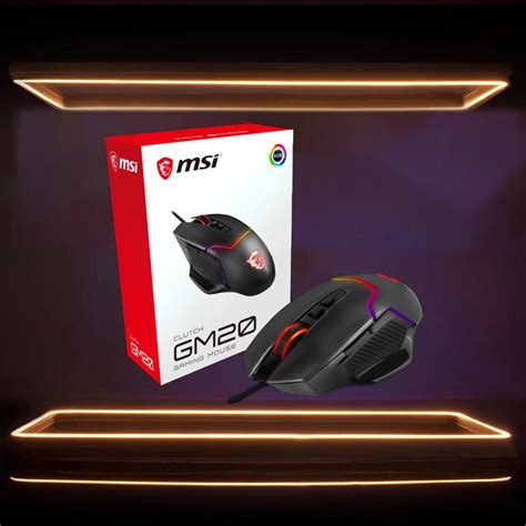 Ergonomic Wired Gaming Mouse Msi Clutch Gm20 Gamin Grandado