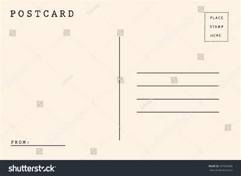 Postcard Back Design