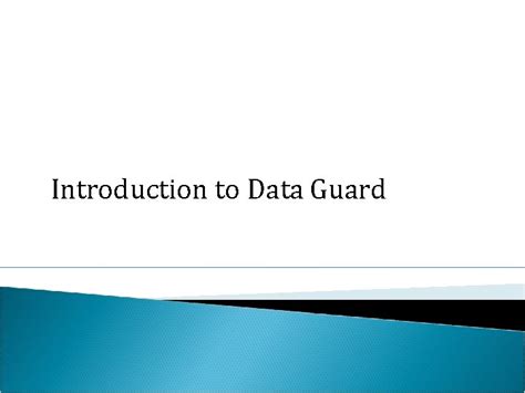 Introduction To Data Guard Oracle Data Guard Provides