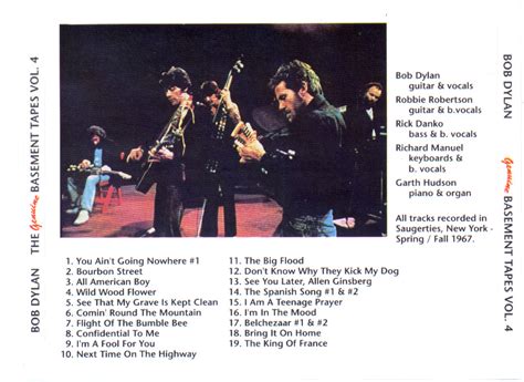 Bob Dylan And The Band The Genuine Basement Tapes Vol4